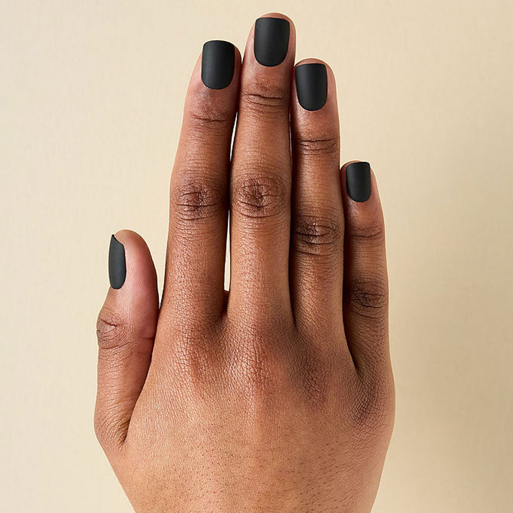 Blackout Color Semi-Cured Gel Nail Strips | Kleo Kolor