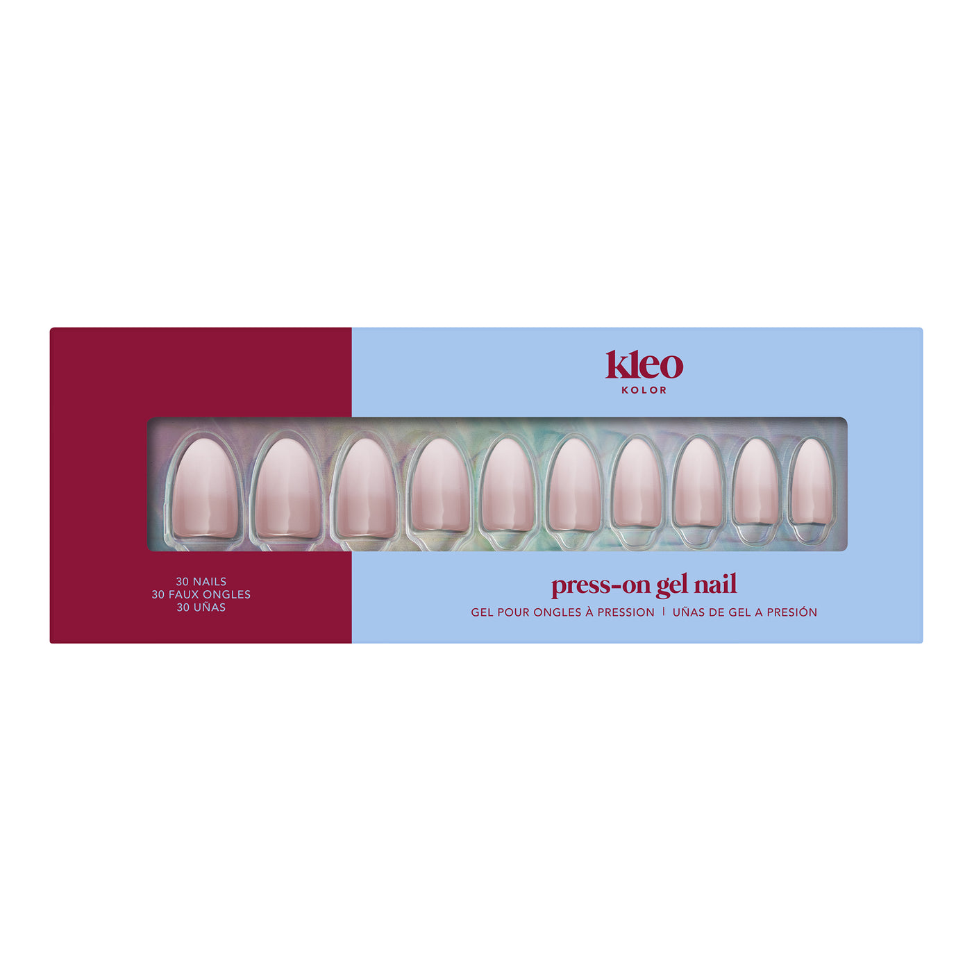 Pink Cloud Ombre Semi-Cured Gel Nail Strips | Kleo Kolor