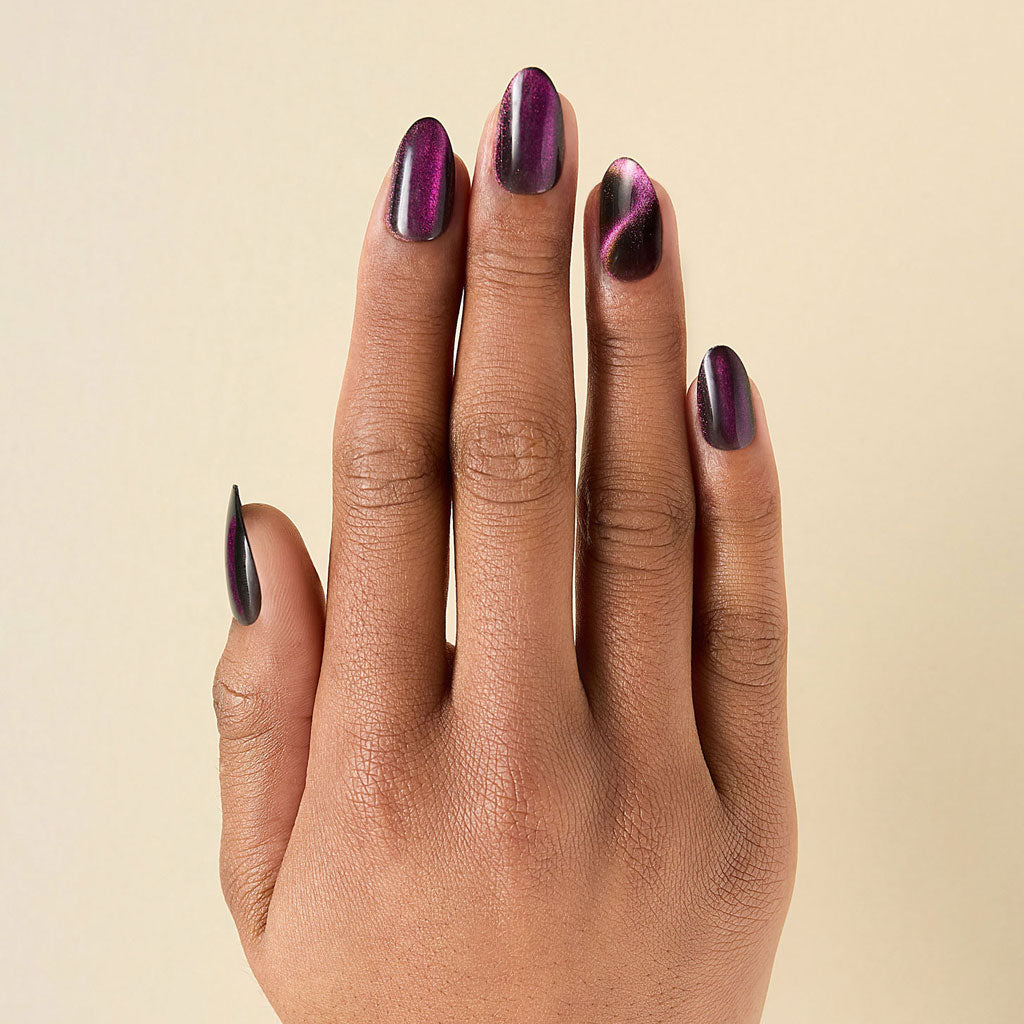 Galaxy Glimmer Magnetic Semi-Cured Gel Nail Strips | Kleo Kolor